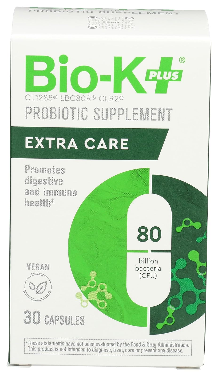 Bio-K Extra Care Probiotic capsules
