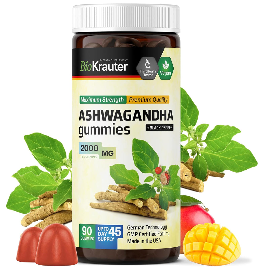 BIO KRAUTER ashwagandha gummies for stress relief