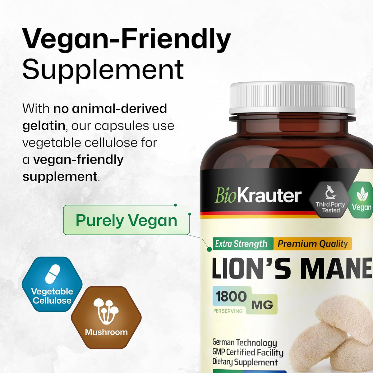 BIO KRAUTER lion's mane for mental clarity