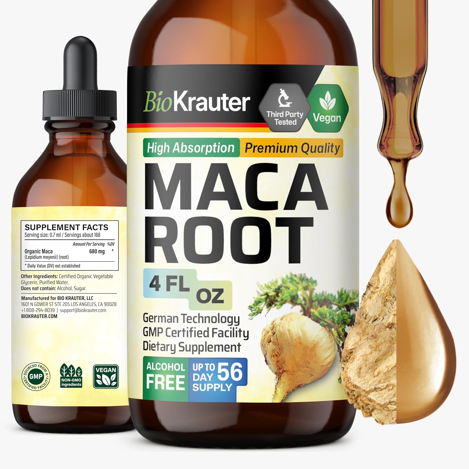 BIO KRAUTER maca root liquid drops