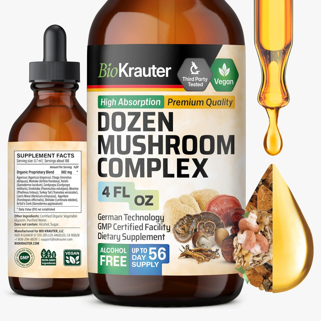 BIO KRAUTER mushroom blends for immunity