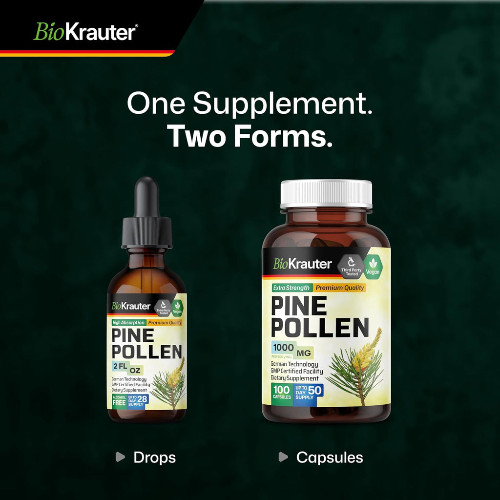 BIO KRAUTER pine pollen tincture benefits