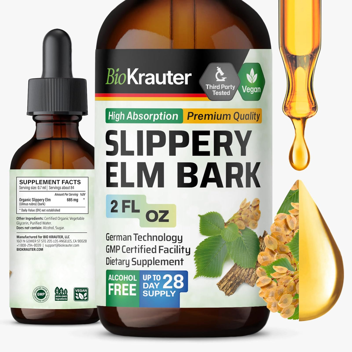 BIO KRAUTER slippery elm tincture benefits