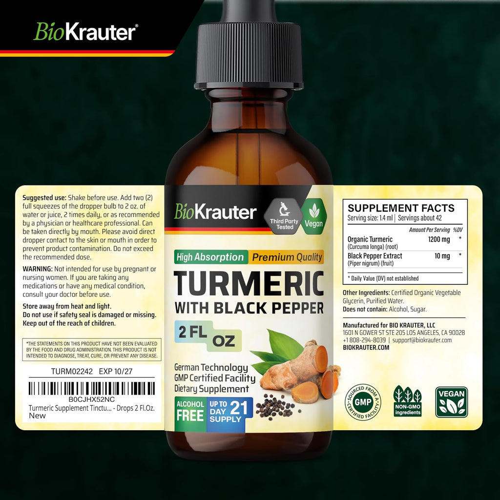 BIO KRAUTER turmeric wellness drops