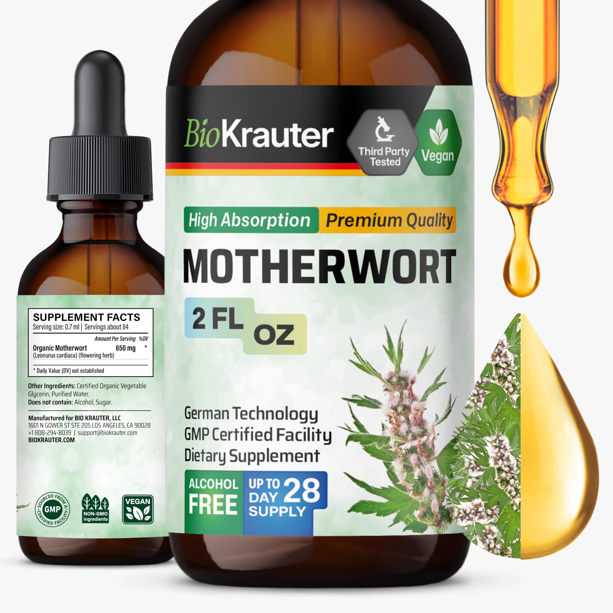 BIO Motherwort tincture for menopause
