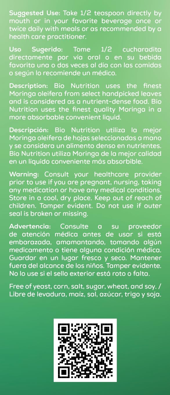 Bio Nutrition moringa for immune support