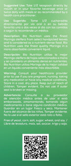 Bio Nutrition moringa for immune support