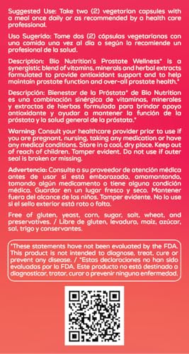 Bio Nutrition prostate health formula