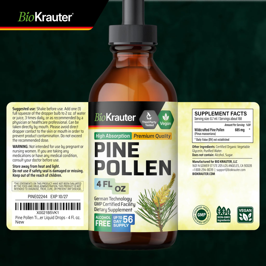 BIO Pine Pollen Tincture benefits