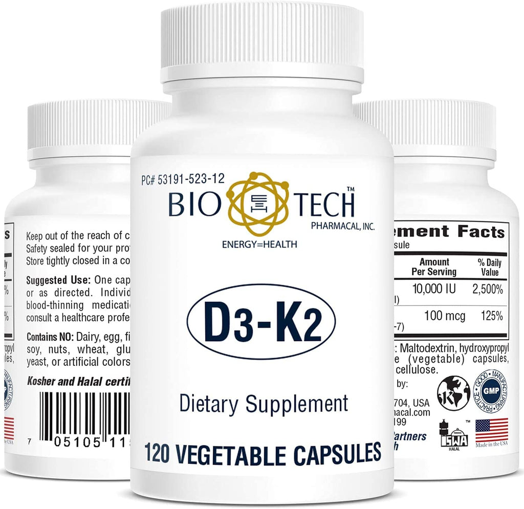 Bio-Tech D3-K2 vitamin D supplement