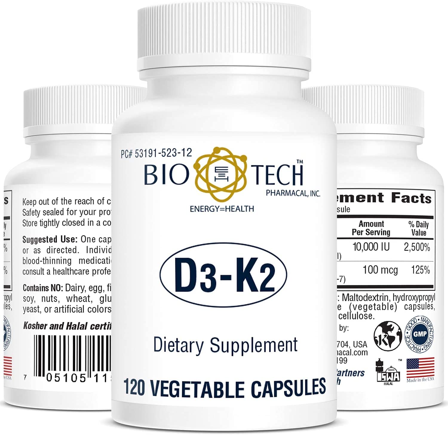 Bio-Tech D3-K2 vitamin D supplement