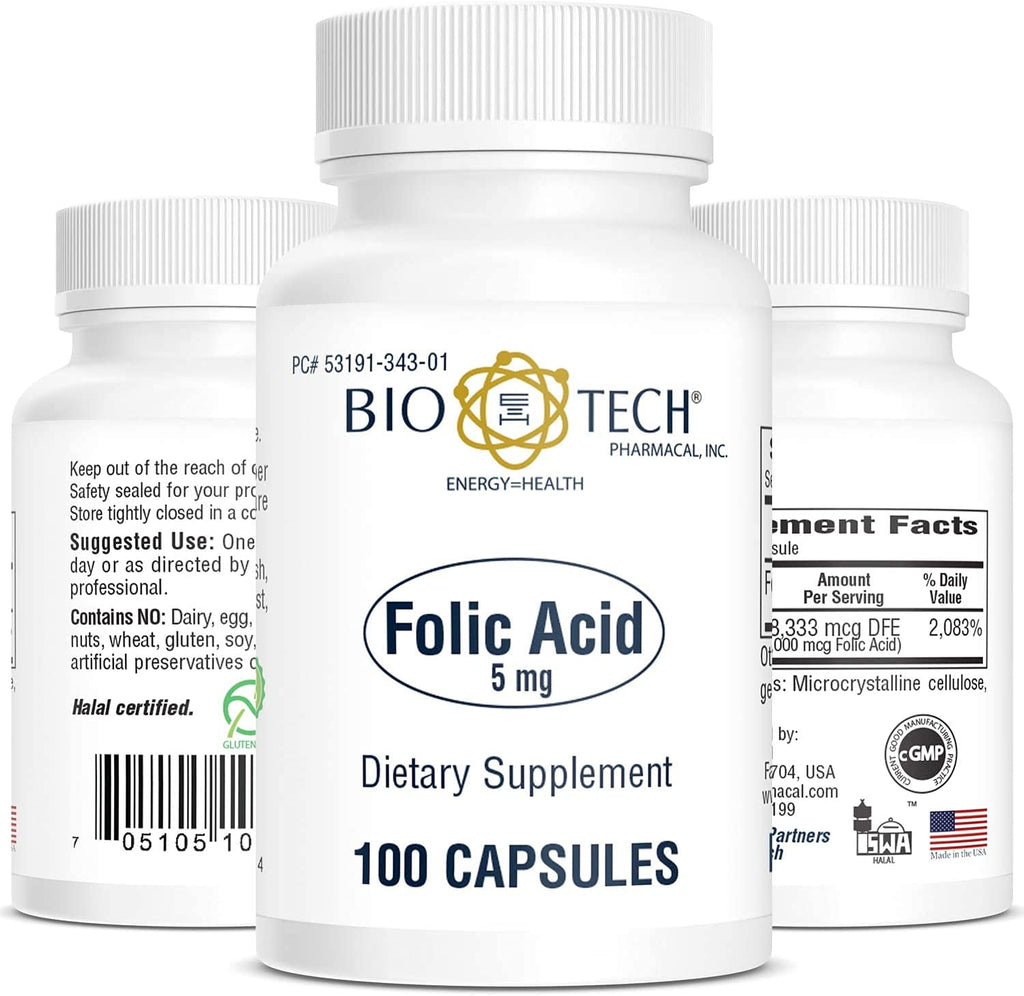 Bio-Tech Pharmacal folic acid capsules