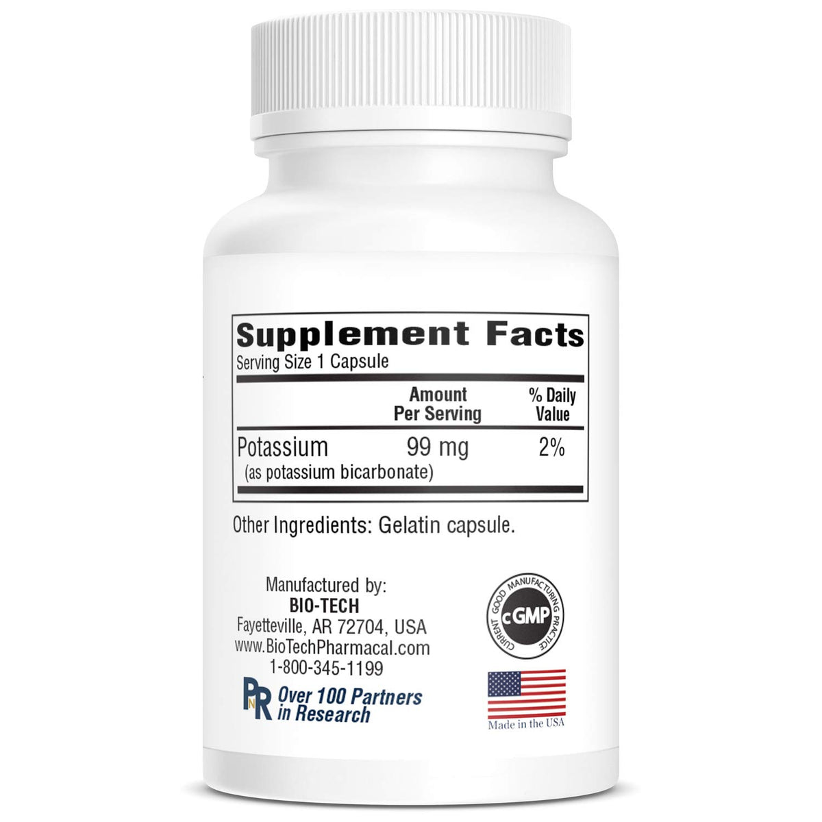 Bio-Tech potassium tablets for daily wellness
