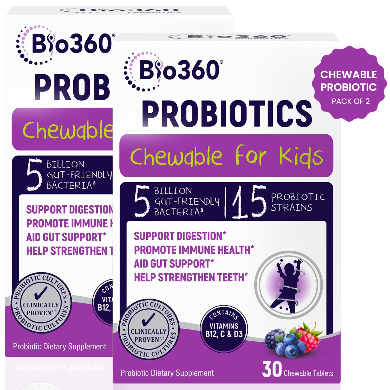 Bio360 chewable probiotics for kids