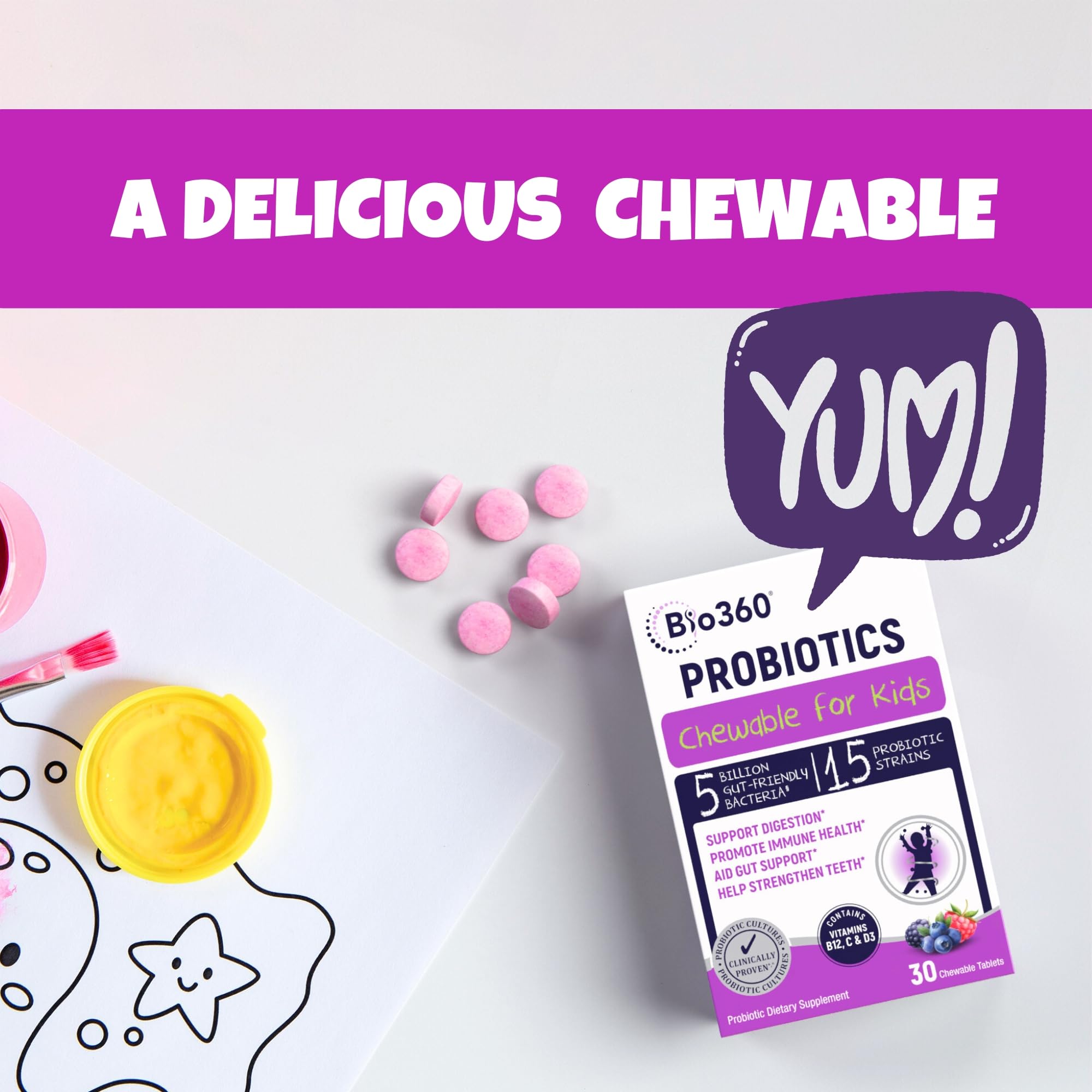 Bio360 kids' probiotics for everyday use