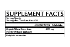 bioactive dehydrated wheatgrass powder