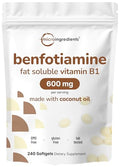 bioavailable benfotiamine 600 mg softgels