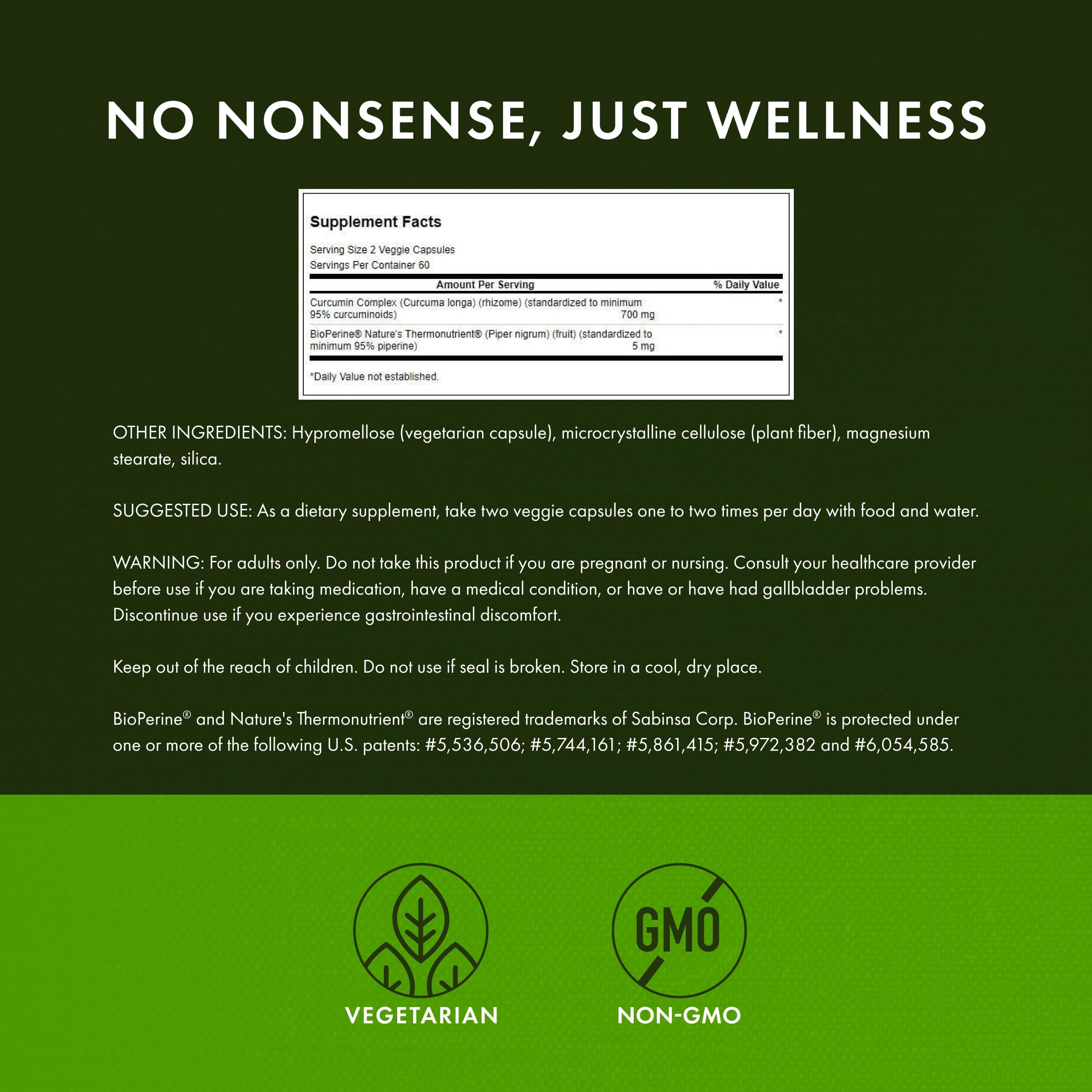 bioavailable curcumin with BioPerine