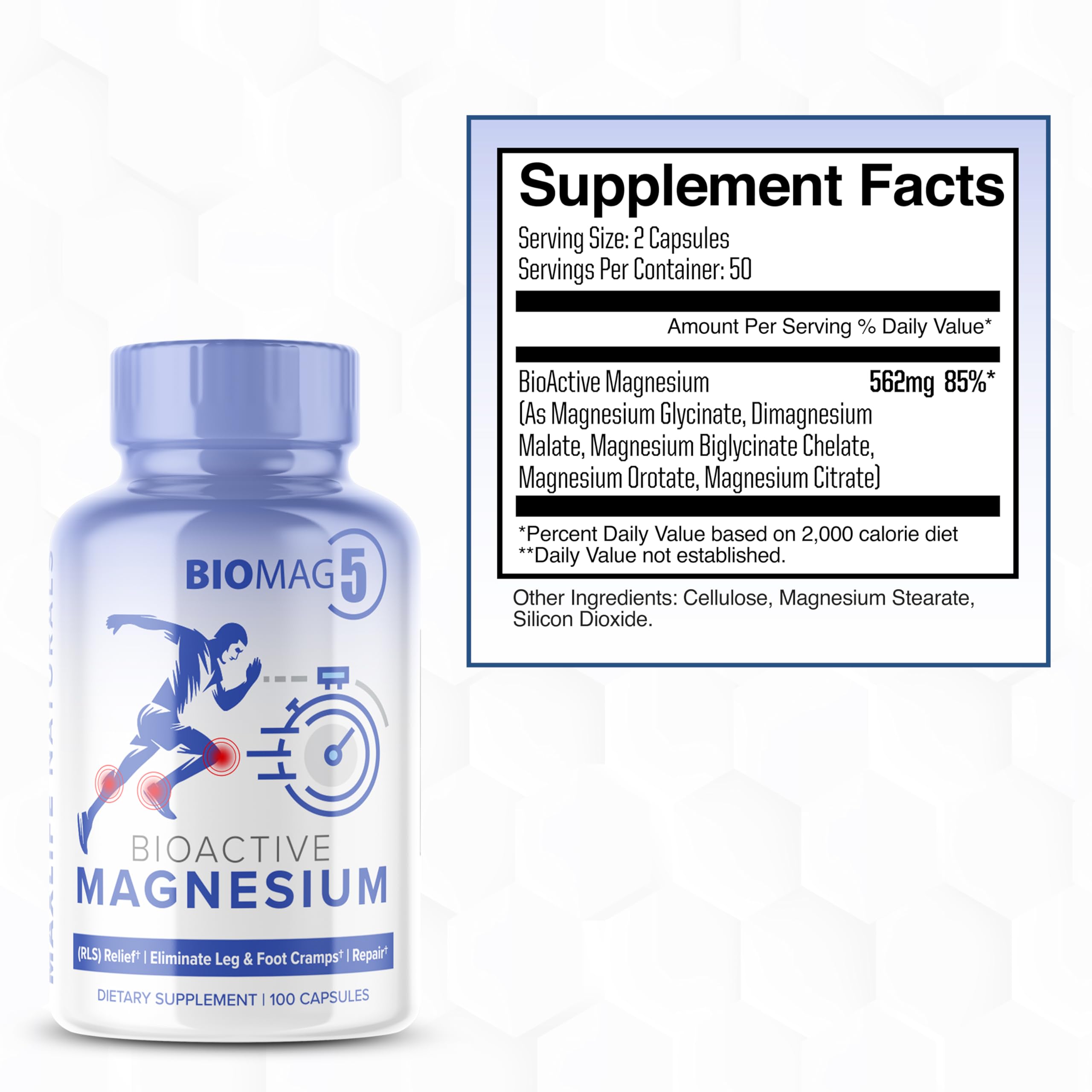 bioavailable magnesium blend for energy