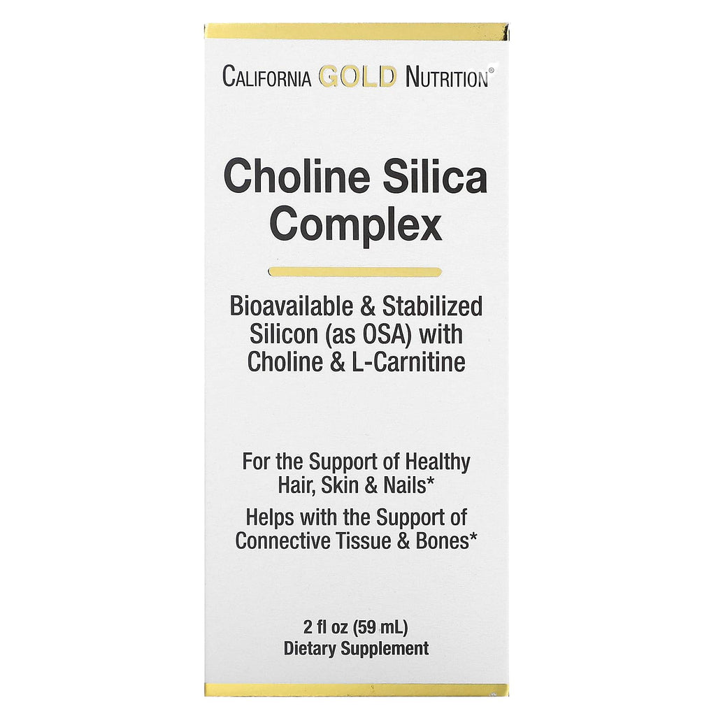 Bioavailable silicon with choline benefits