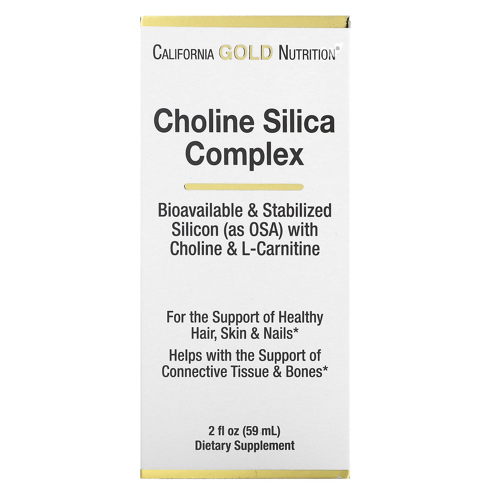Bioavailable silicon with choline benefits