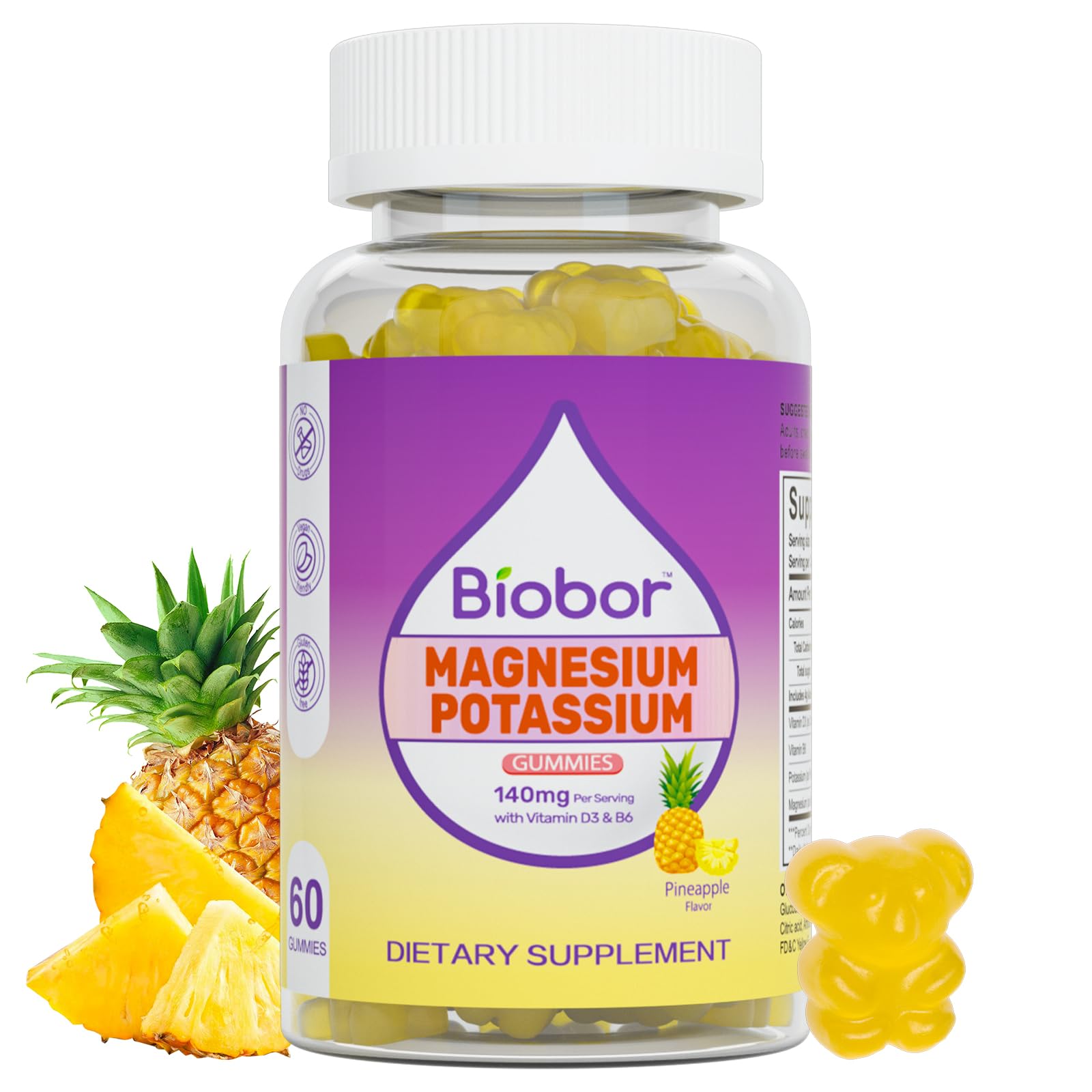 Biobor magnesium gummies for stress relief