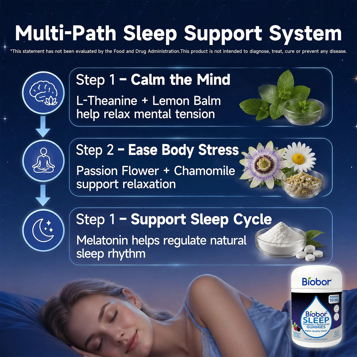 Biobor sleep blends for relaxation