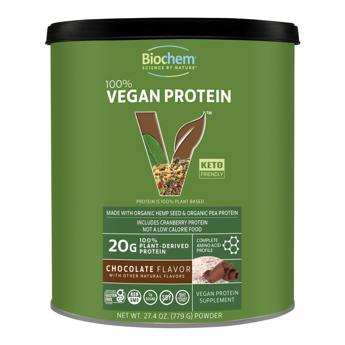 Biochem vegan protein powder chocolate