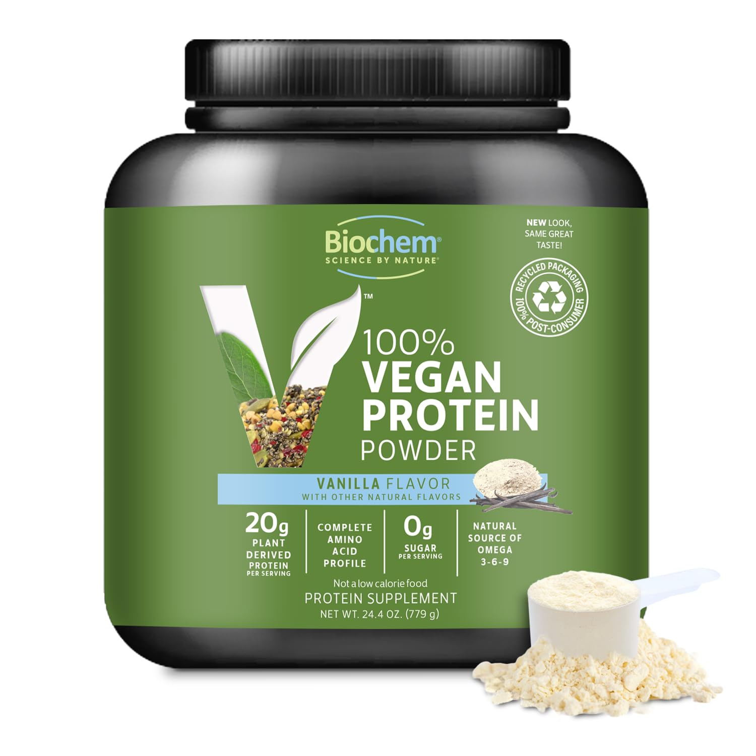 Biochem vegan protein powder vanilla