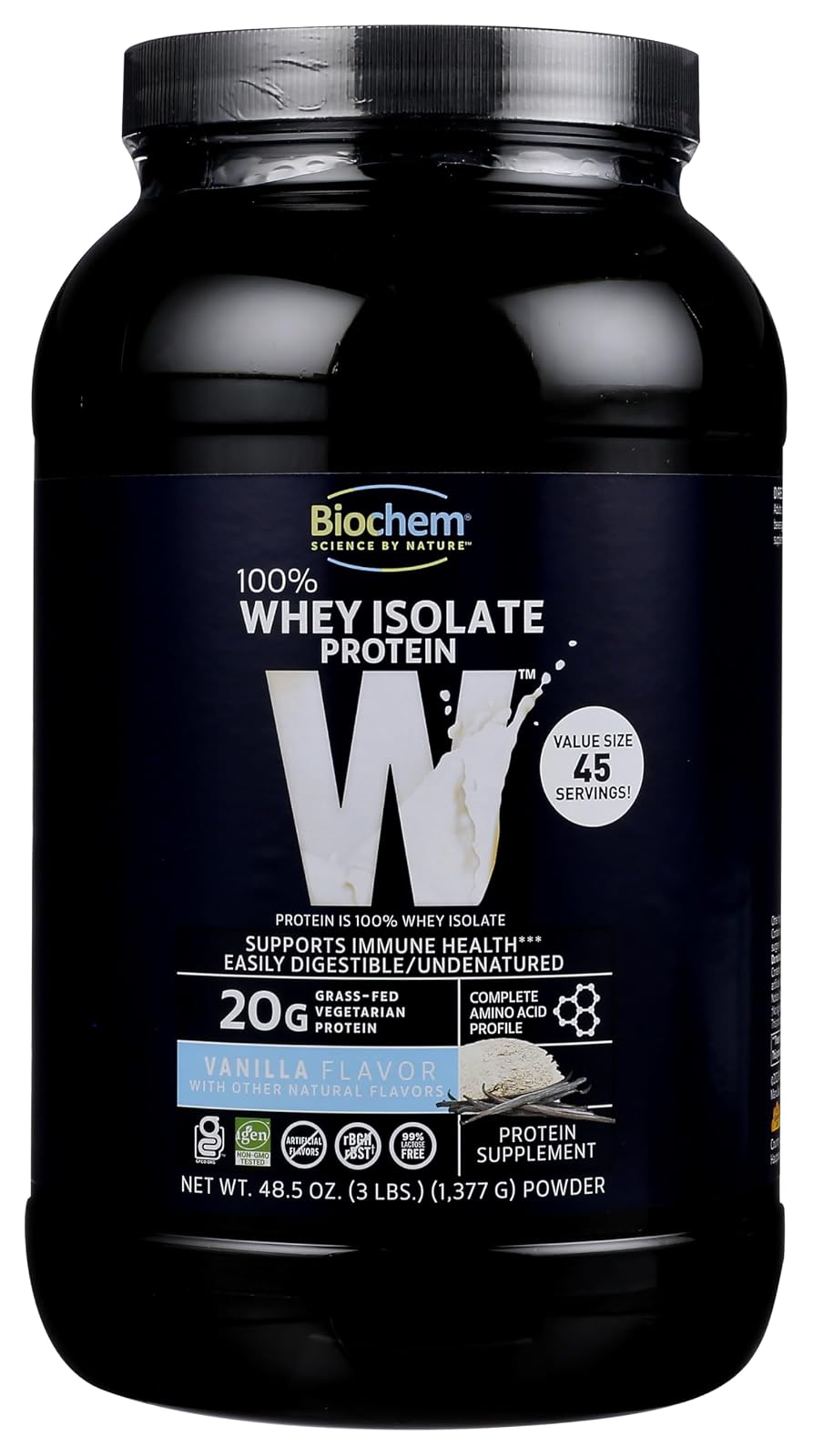 Biochem whey protein vanilla flavour