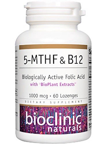 Bioclinic Naturals 5-MTHF lozenges for energy