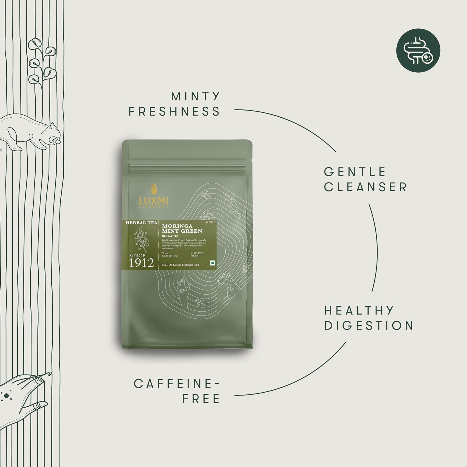 Biodegradable herbal tea bags