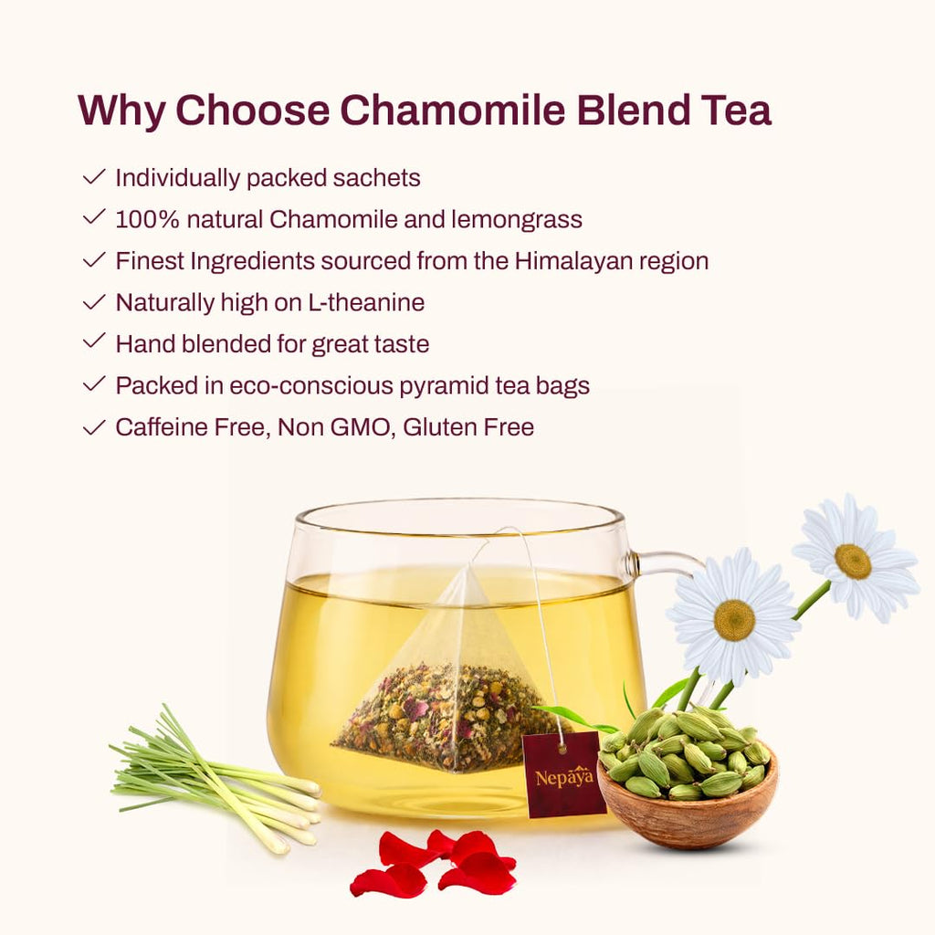 biodegradable pyramid chamomile tea bags