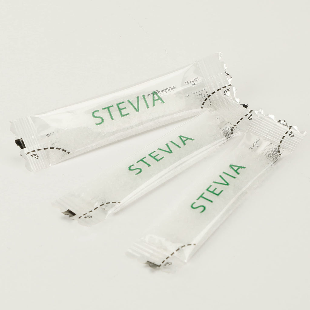 Biodegradable stevia stick packets for convenience