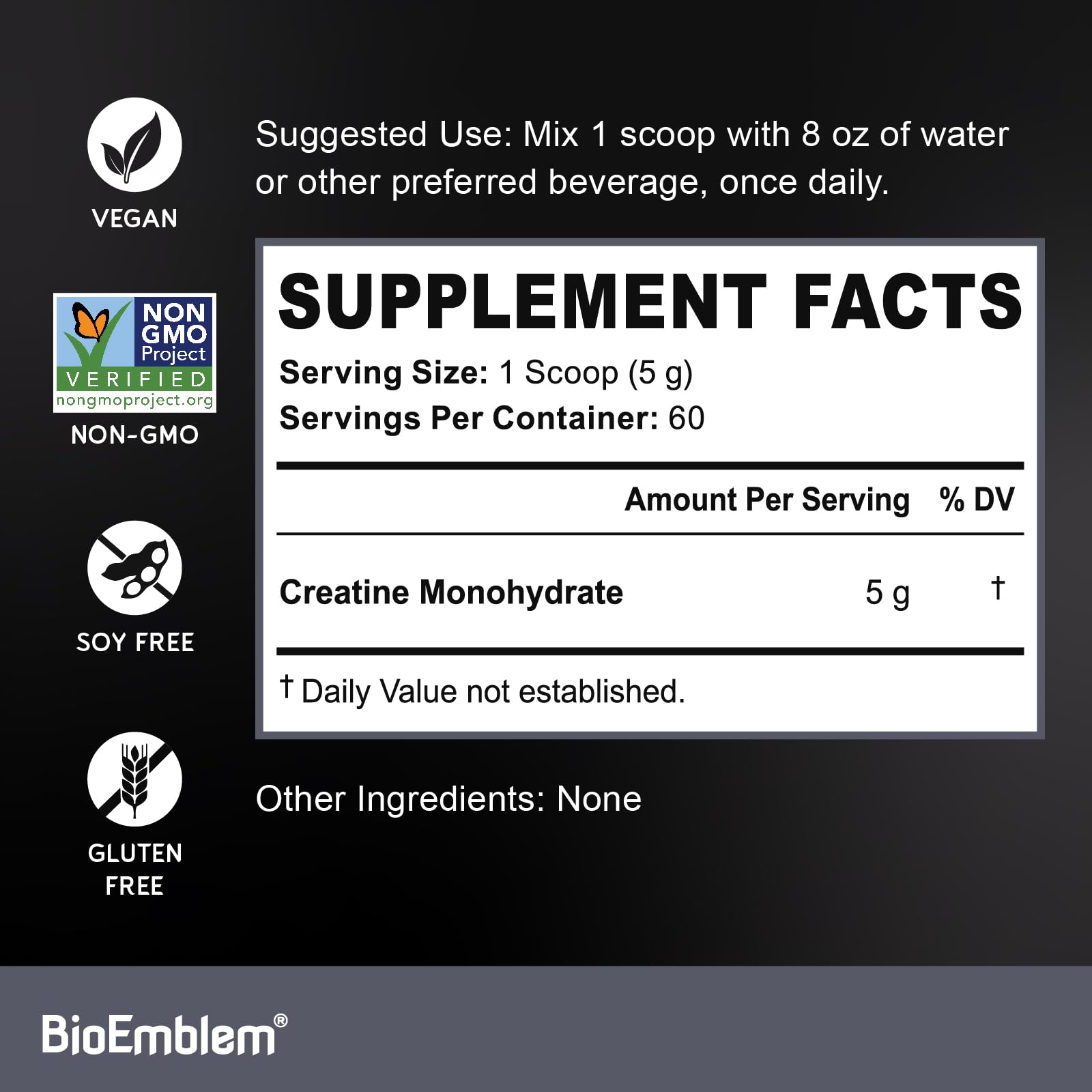 BioEmblem creatine for strength training