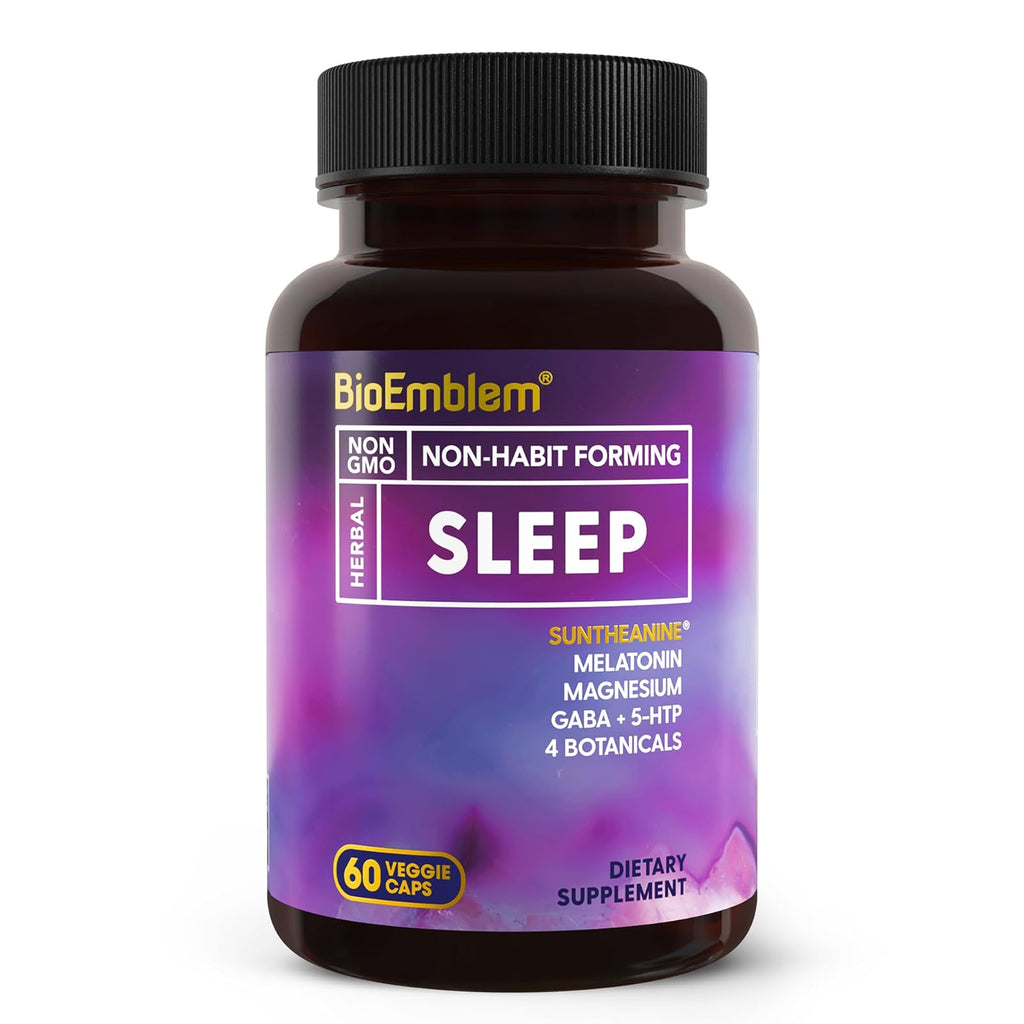 BioEmblem melatonin sleep support capsules