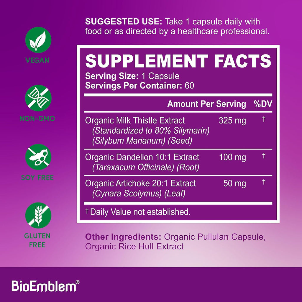 BioEmblem milk thistle liver support