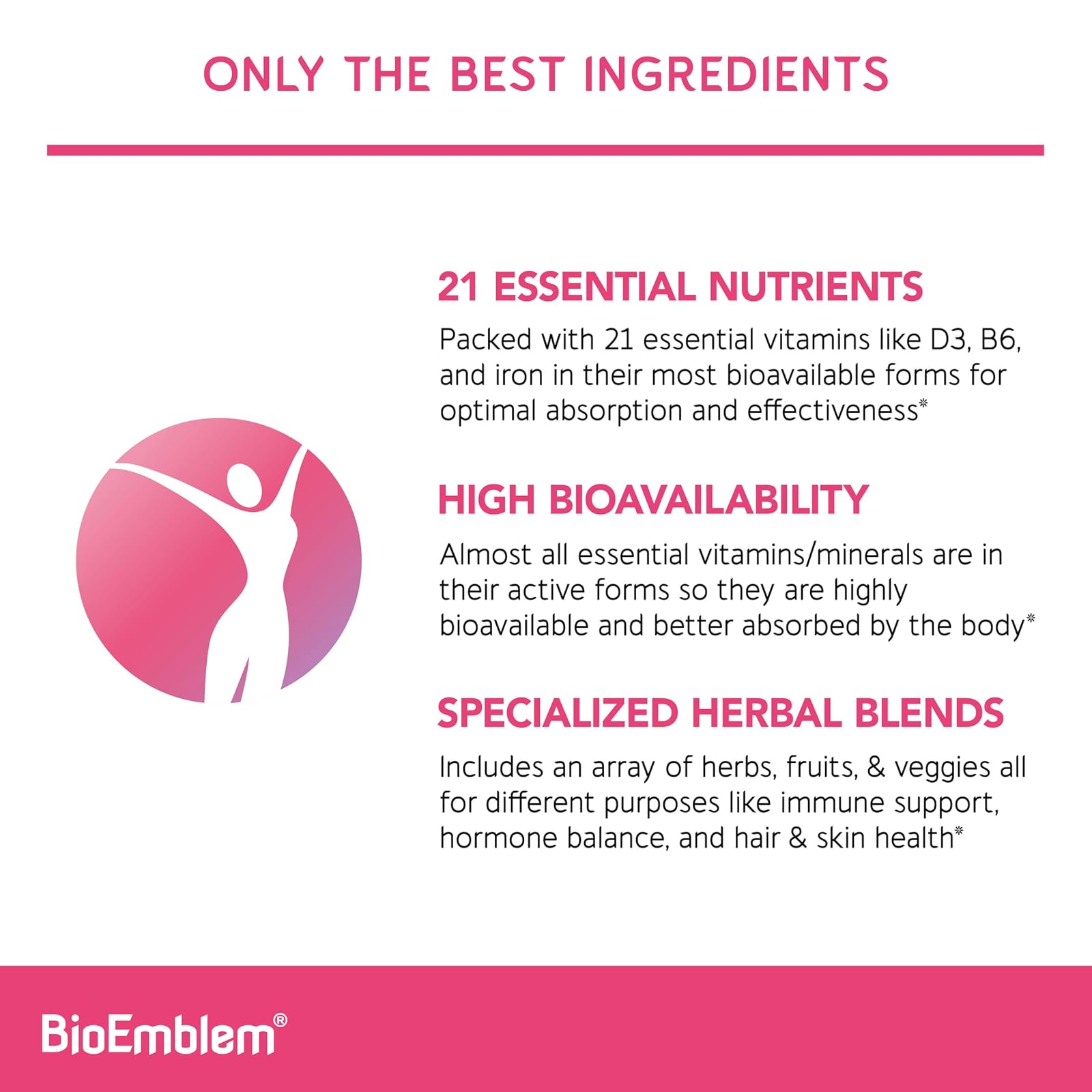 BioEmblem multivitamins for better sleep