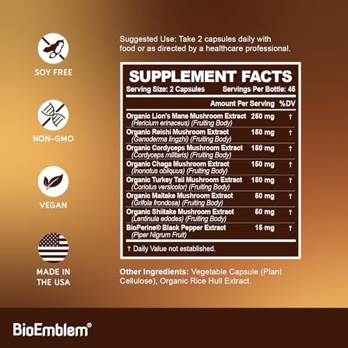 BioEmblem mushrooms made in Canada