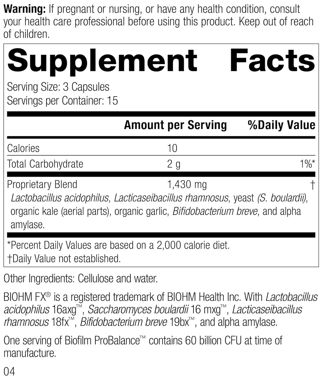 Biofilm ProBalance for digestive support