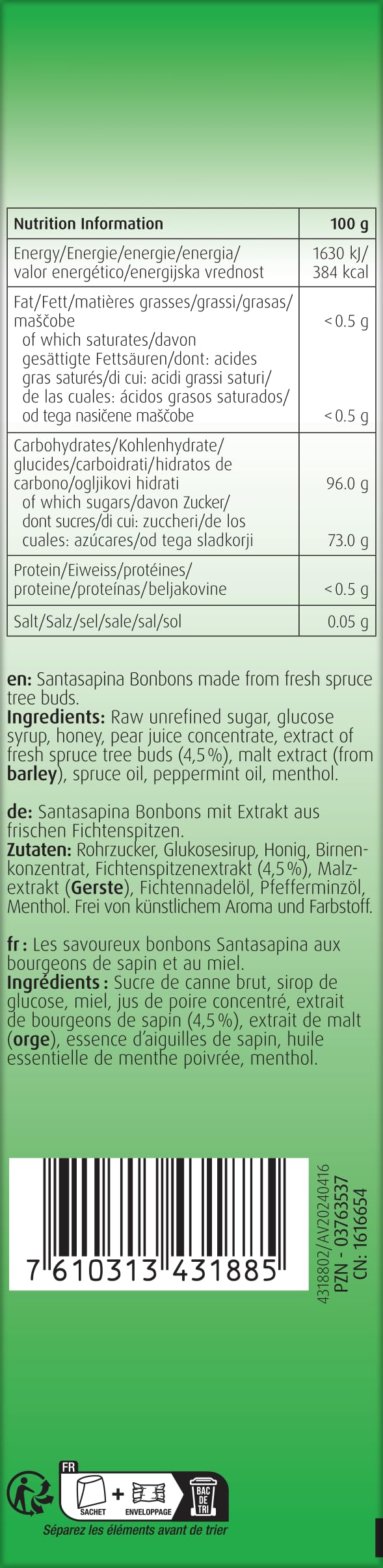 BIOFORCE cough drops with natural ingredients