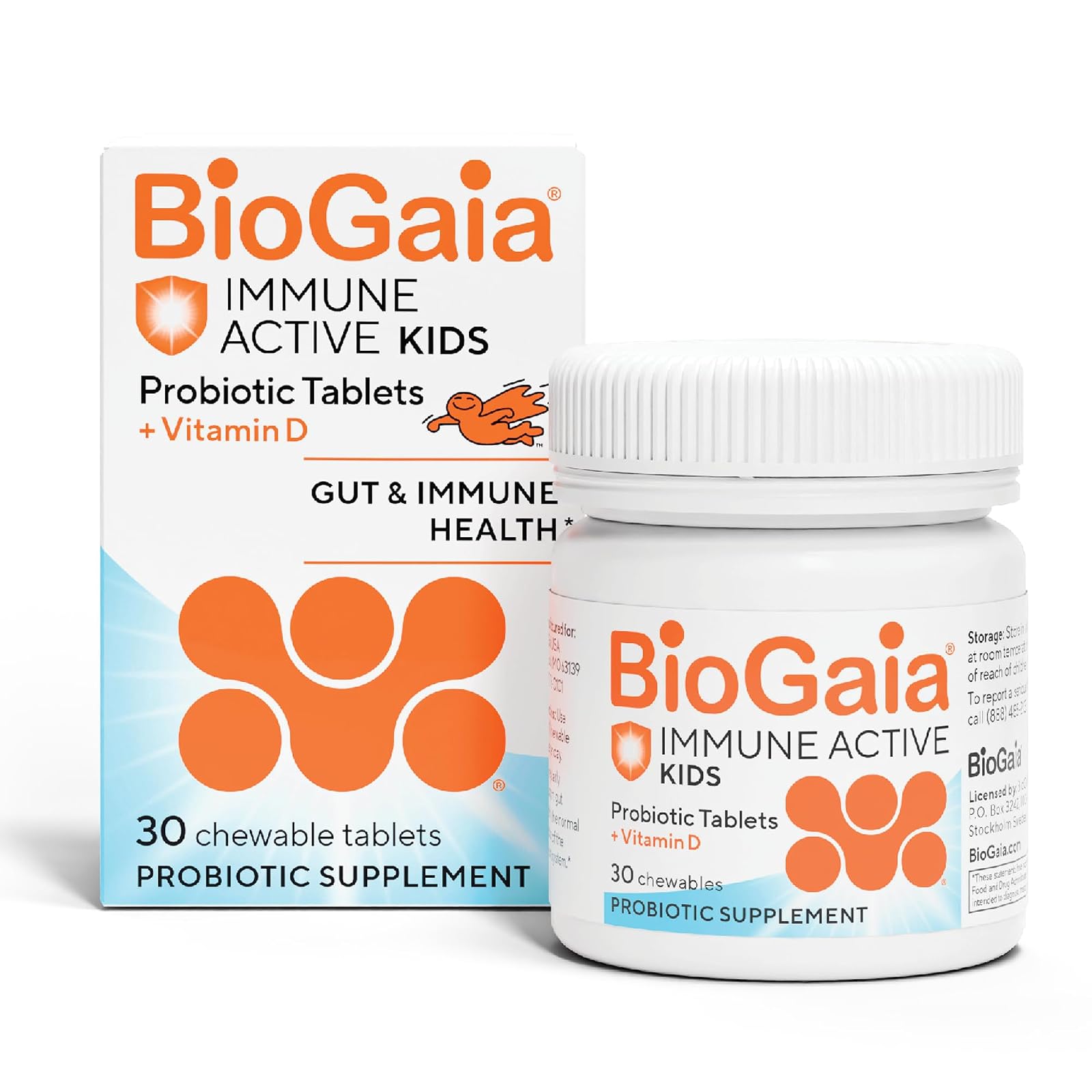 BioGaia kids probiotic chewable tablets