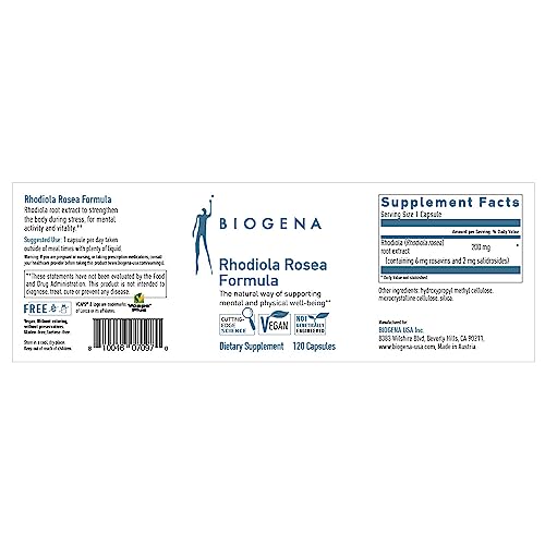 BIOGENA Rhodiola Rosea stress relief formula