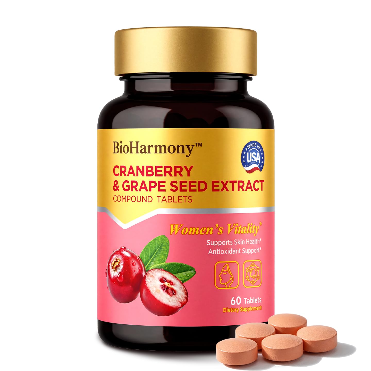 BioHarmony Cranberry 500 mg tablets