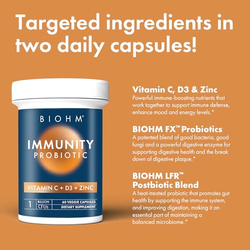 BIOHM probiotics with zinc for vitality