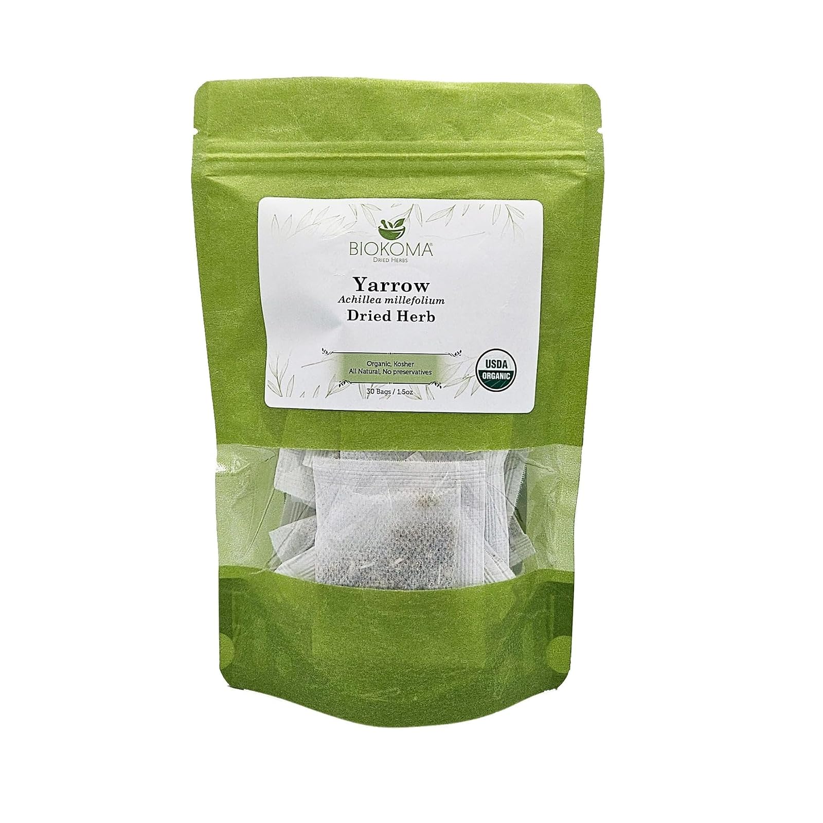 Biokoma organic yarrow herbal tea bags