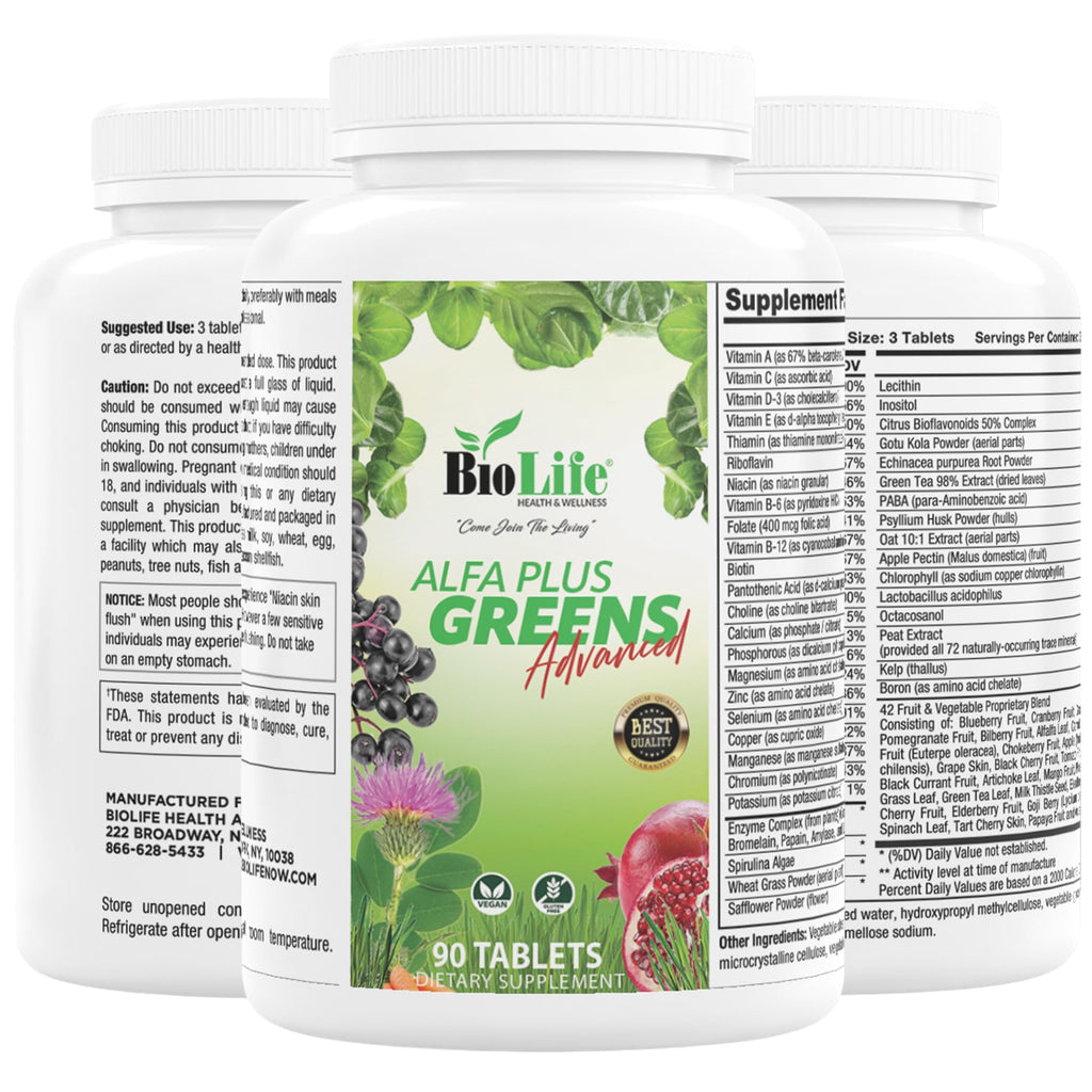 Biolife Alfa Plus greens multivitamin