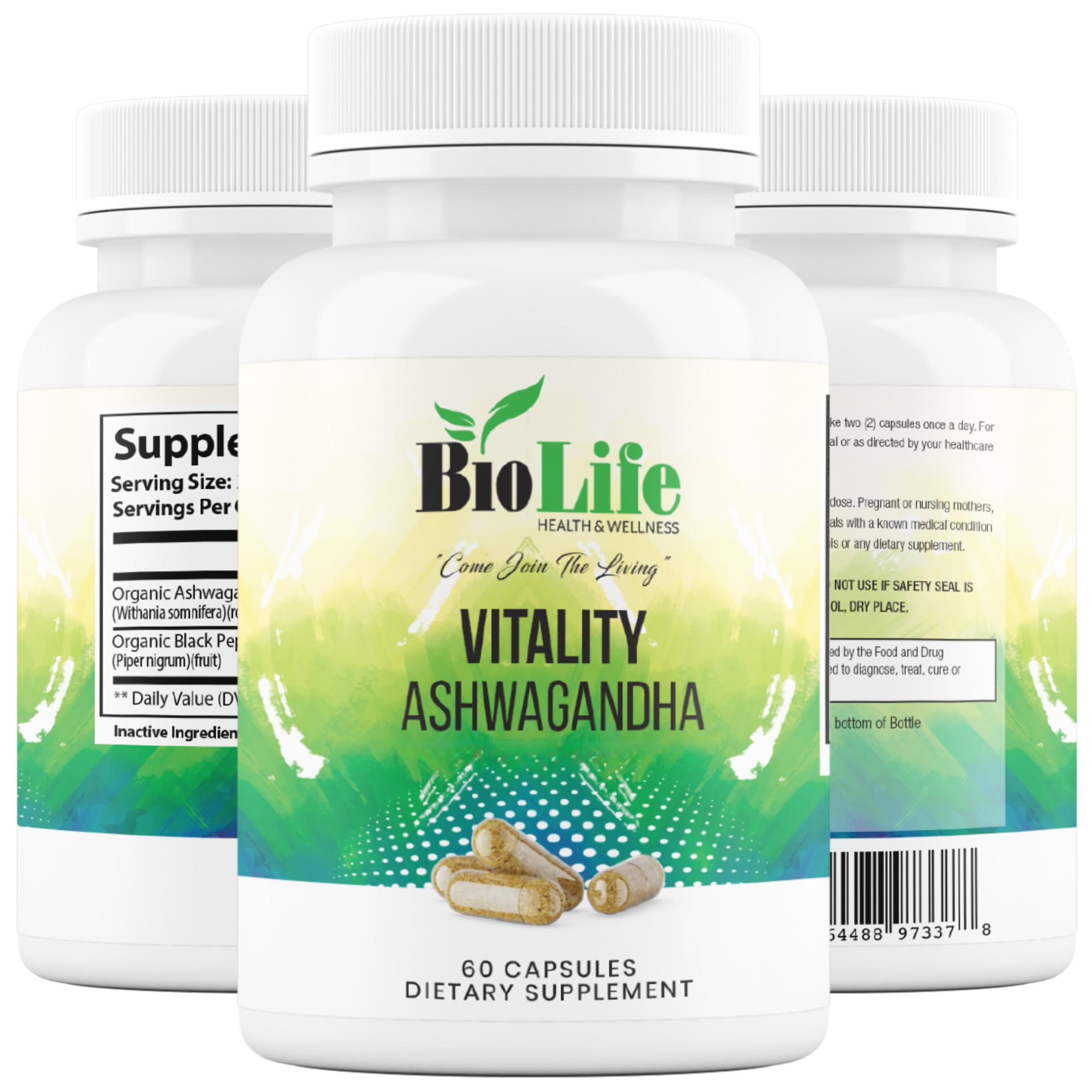 Biolife Vitality ashwagandha for stress relief
