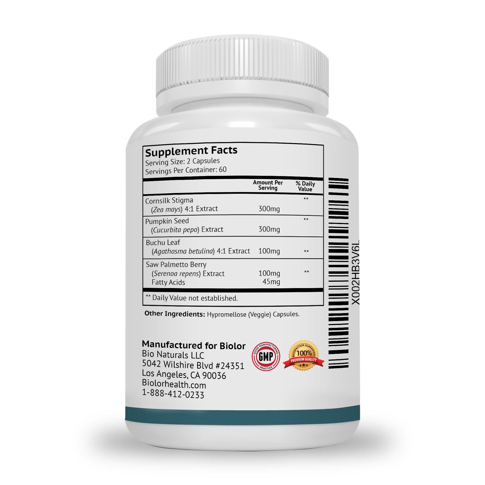 Biolor supplements with saw palmetto extract