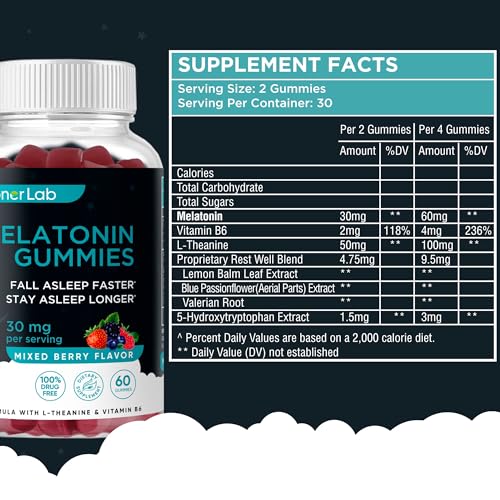 BionerLab 30 count sleep gummies